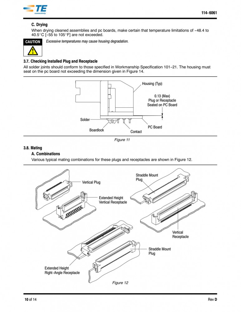 TE Connectivity application specification page 10