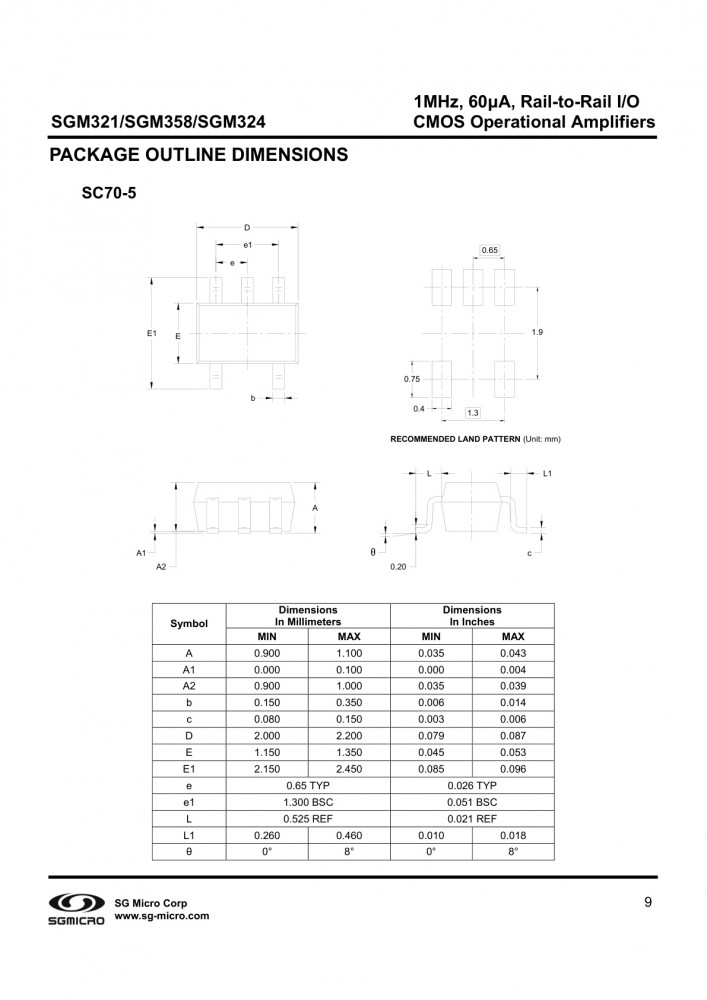 SGM358 datasheet page 9