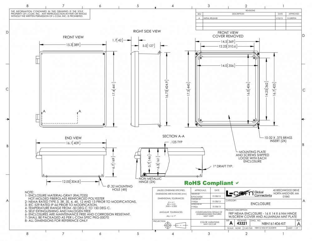 NBN161406-KIT technical document page