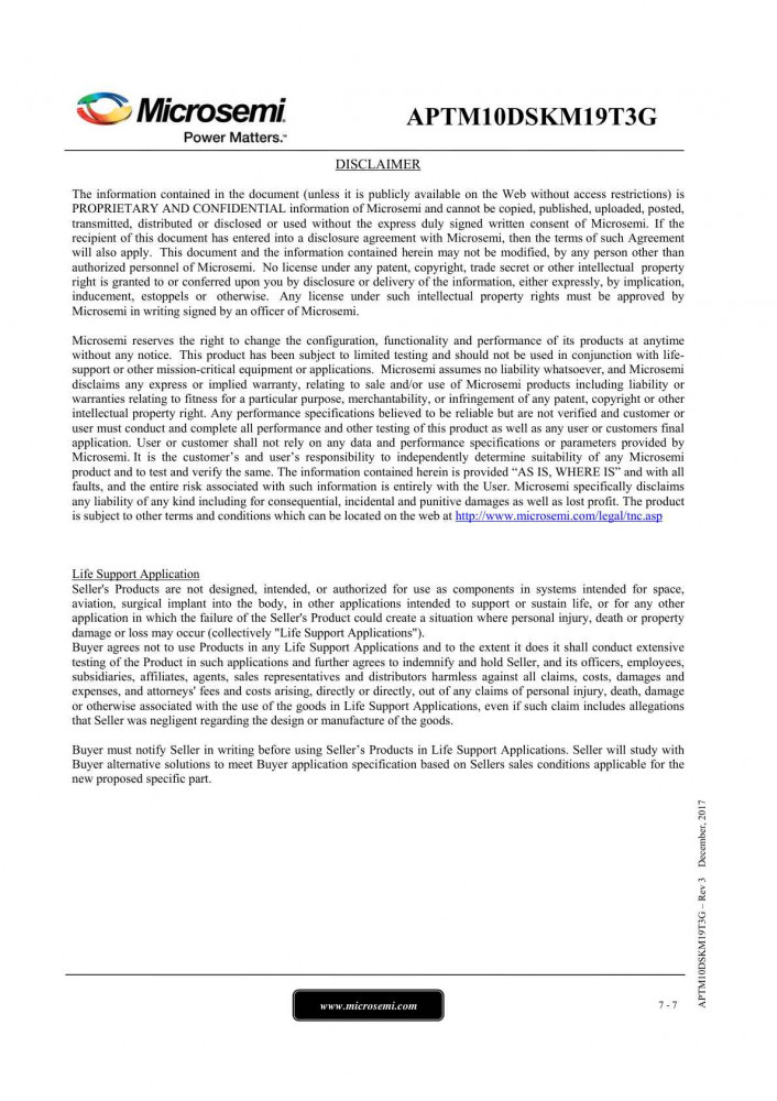 APTM10DSKM19T3G technical document page 7