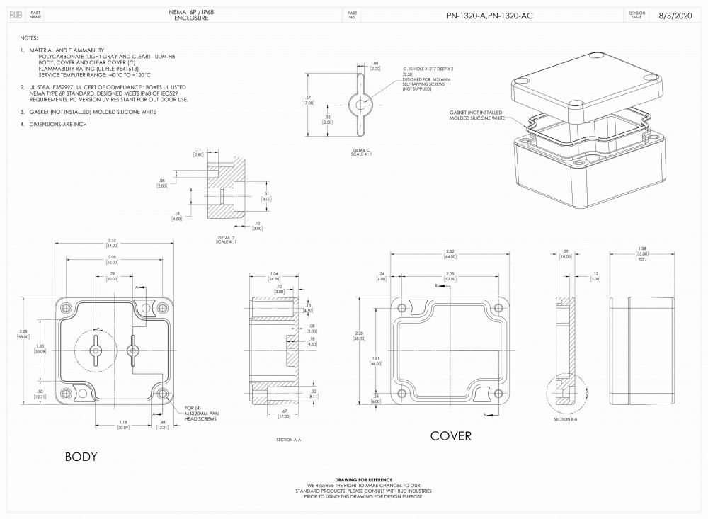 PN-1320-AC product drawing preview