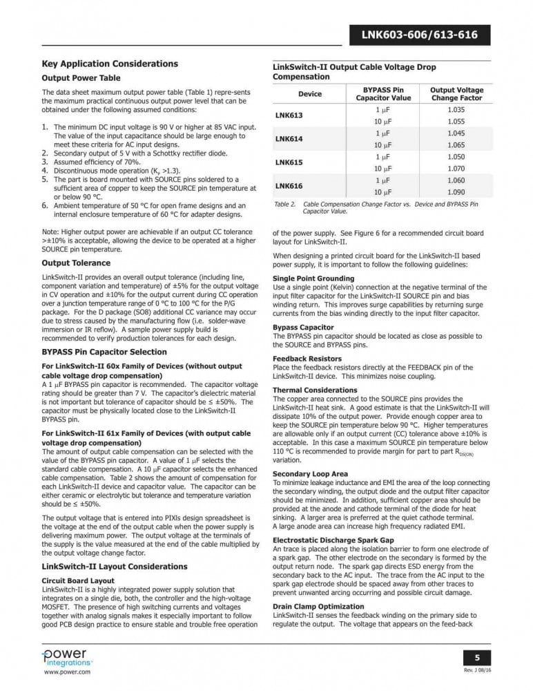 LNK606PG datasheet page 5