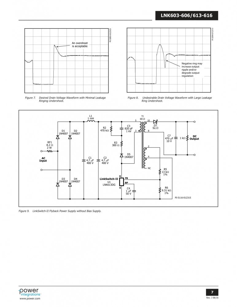 LNK606PG datasheet page 7