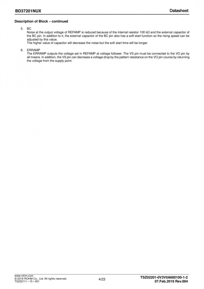 BD37201NUX datasheet page 4