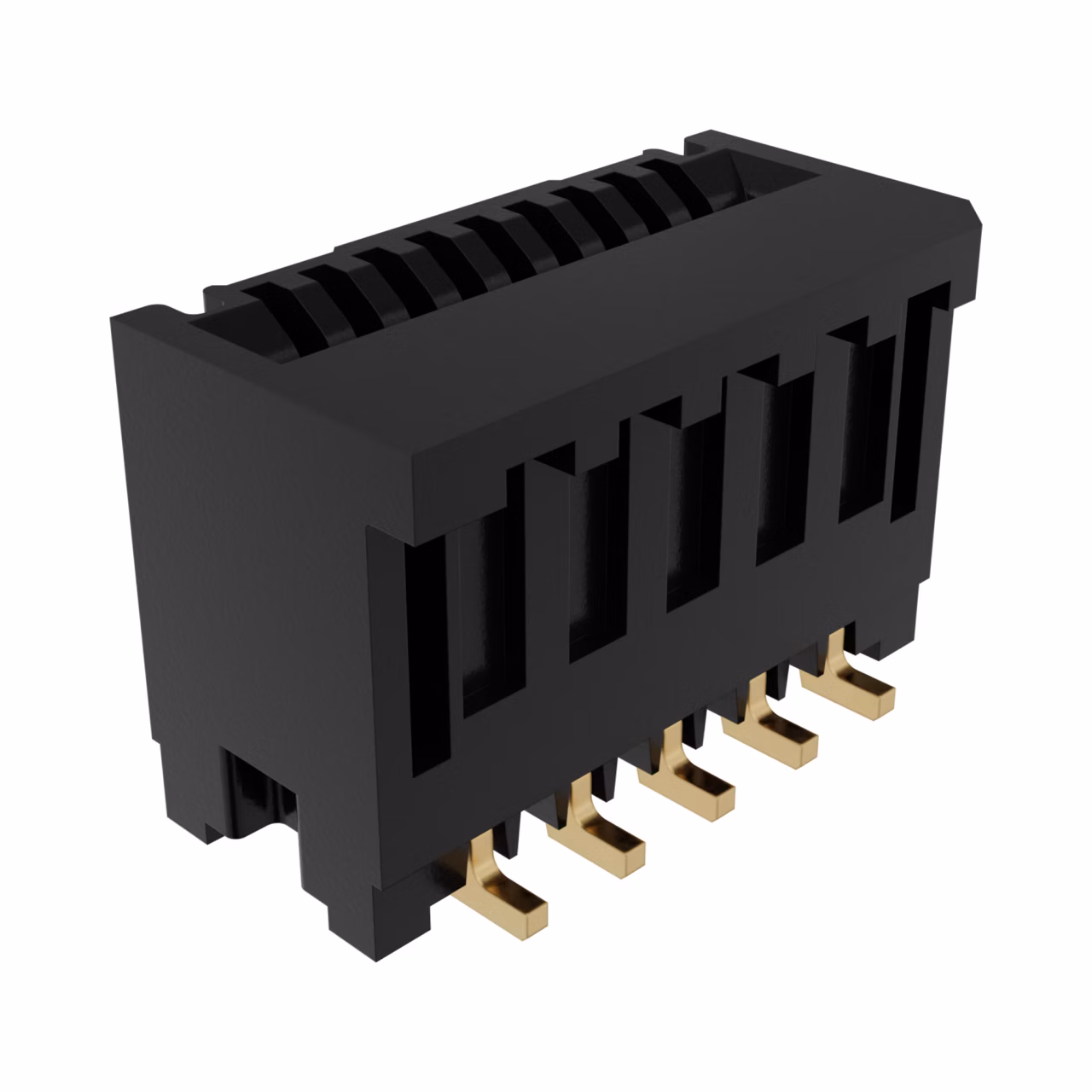 Easy-On FFC/FPC Connector, 0.50mm Pitch, Surface Mount, Vertical, Non-ZIF, Reverse Footprint, Gold Plating, Black, 9 Circuits for sale