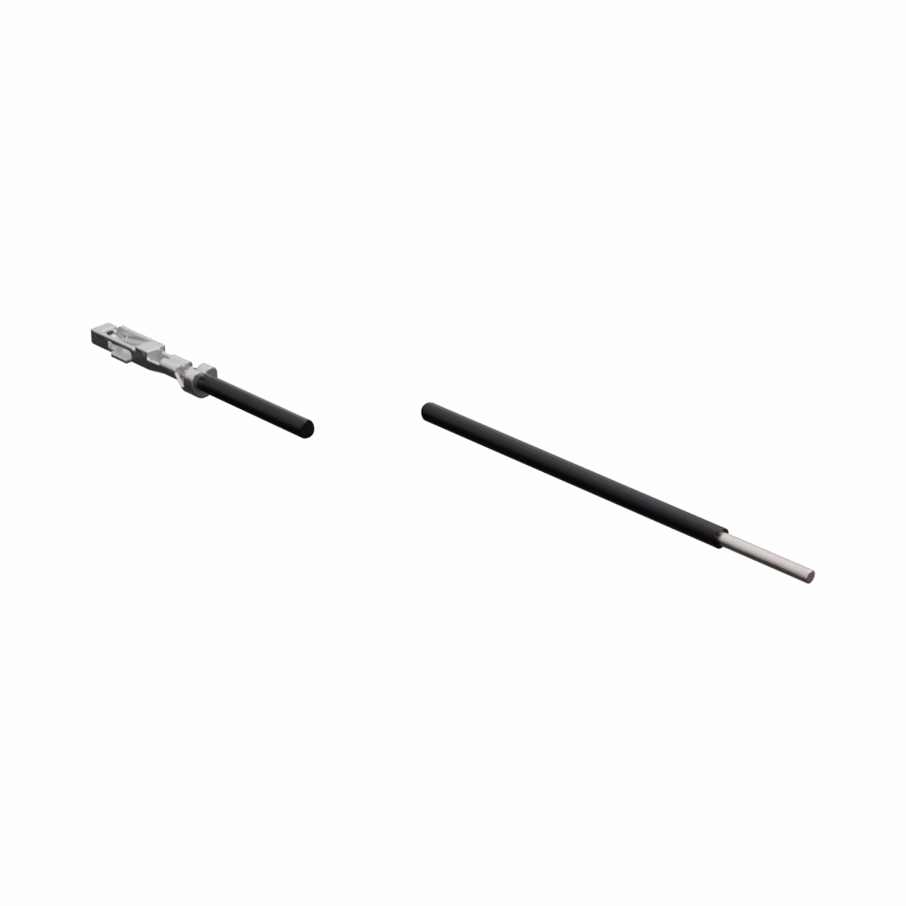 Pre-Crimped Lead iGrid-Female-to-Pigtail, Tin (Sn) Plating, 225.00mm Length, 26 AWG, Black for sale