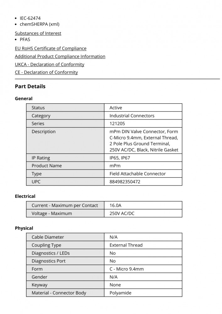 DIN valve connector specification page 2
