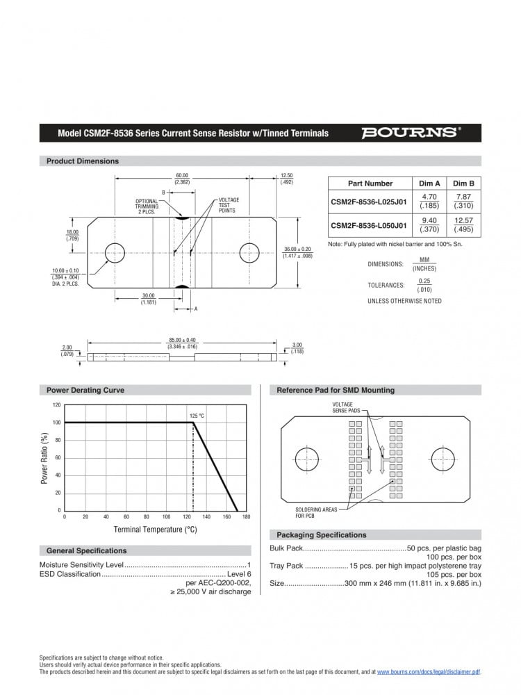 CSM2F-8536 datasheet page 2