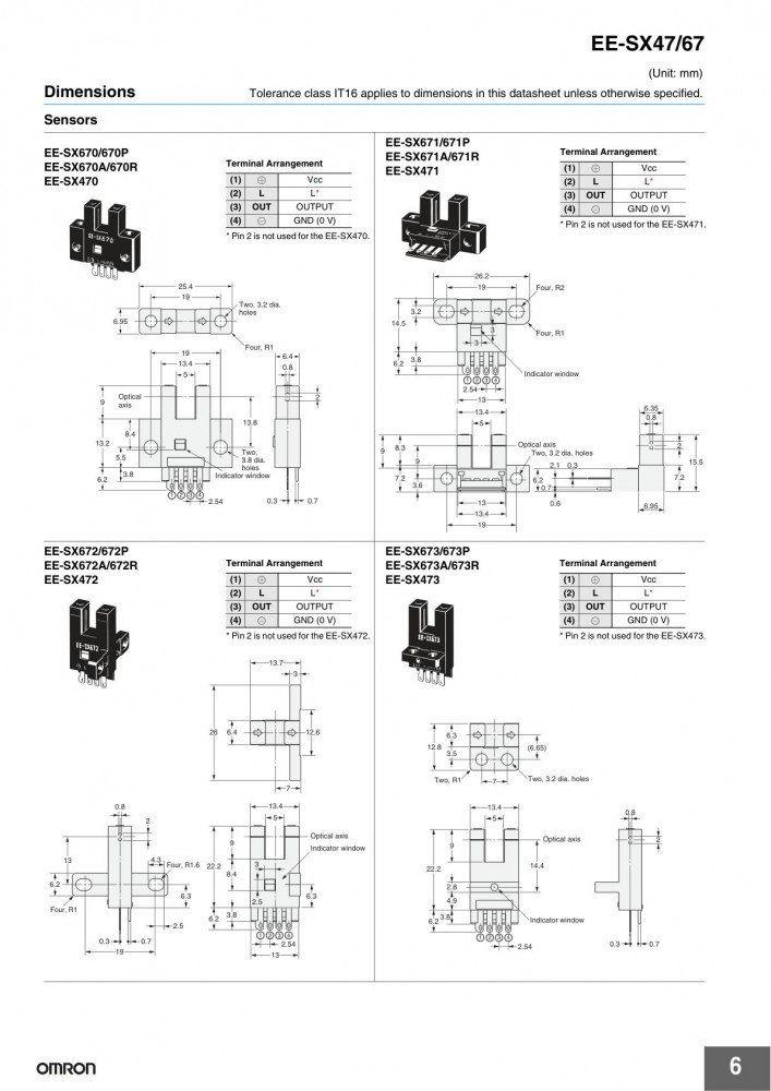 OMRON EE-SX672-WR 1M datasheet page 6