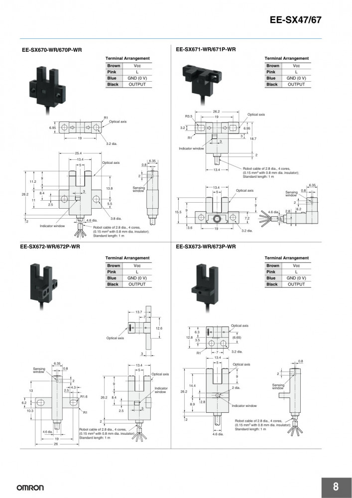 OMRON EE-SX672-WR 1M datasheet page 8