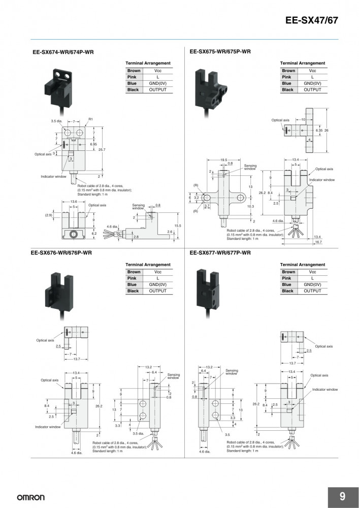 OMRON EE-SX672-WR 1M datasheet page 9