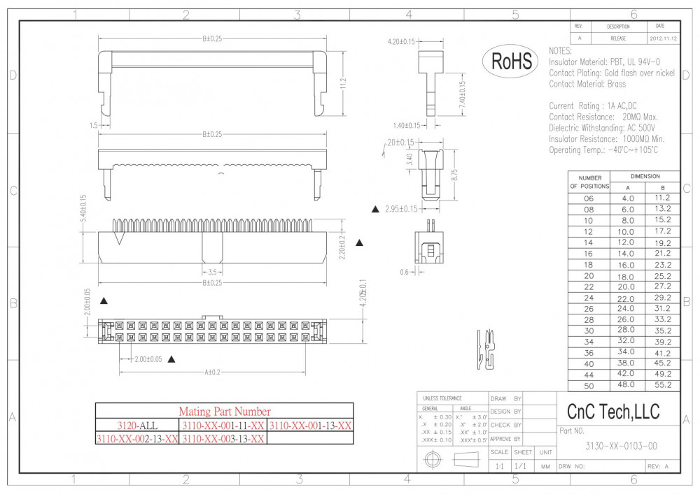 CNC Tech 3130-20-0103-00 technical document preview