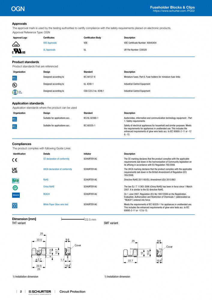 SCHURTER 0031.8211 datasheet page 2