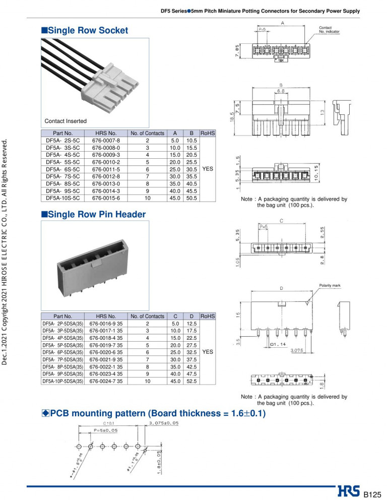 HRS DF5A series datasheet page 3