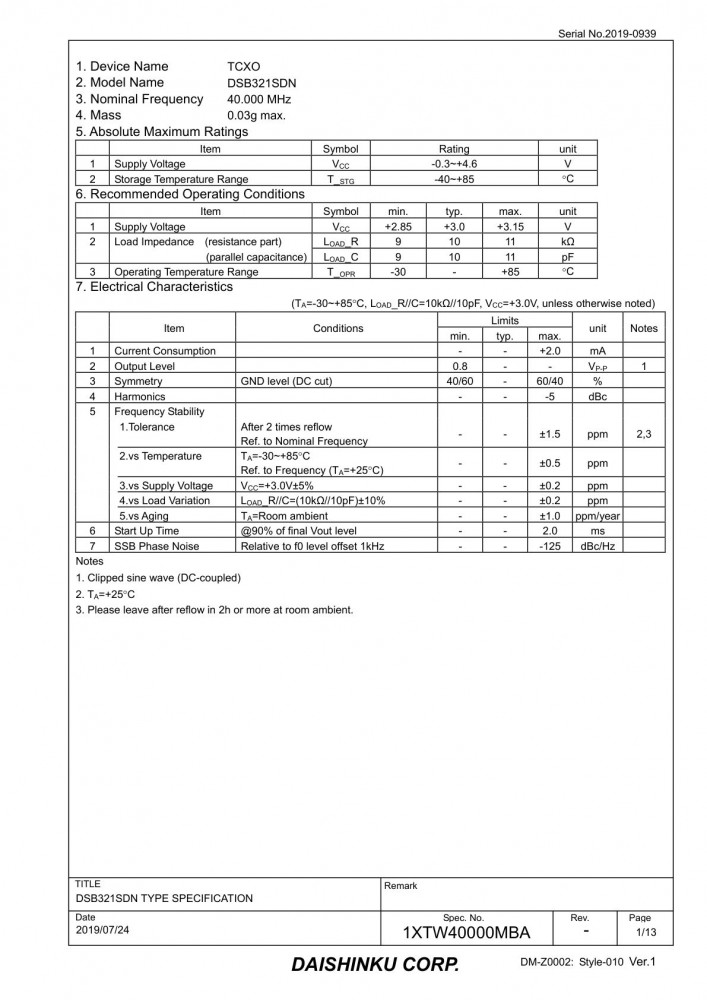 KDS specification page 2
