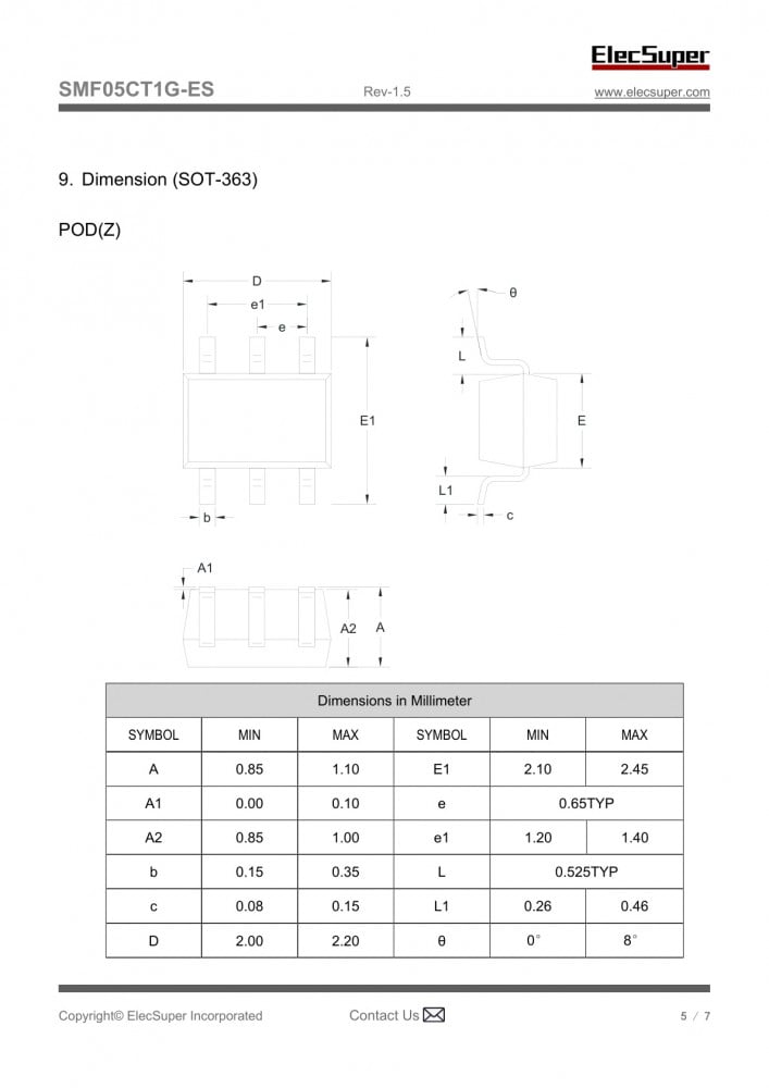 SMF05CT1G-ES datasheet page 5