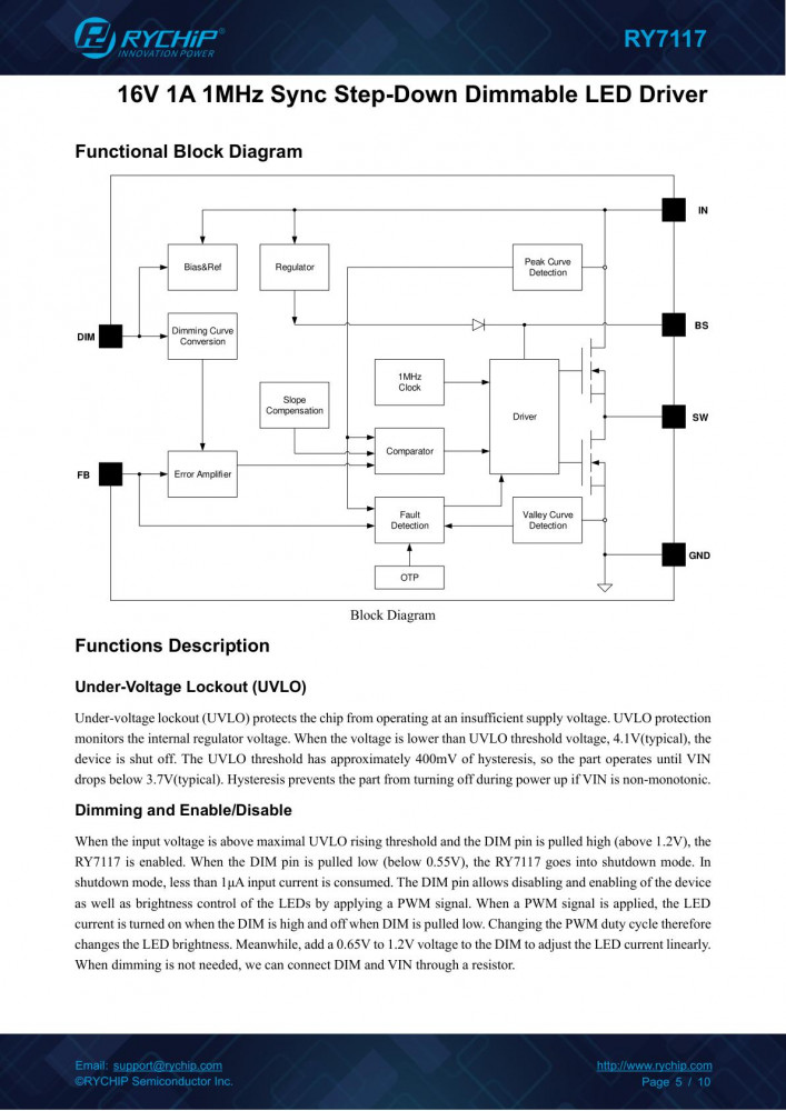 RY7117AT6 datasheet page 5