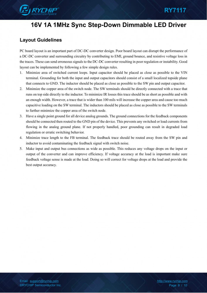 RY7117AT6 datasheet page 9