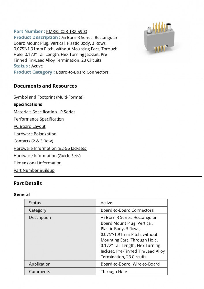 RM332-023-132-5900 technical document image, page 1