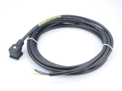 Brad mPm DIN Form C-Micro 9.4mm 2 Pole Plus Double Ground H6/H12 to Pigtail, Nitrile Profile Gasket and Screw, 0.50mm² Black WSOR UL Cable, 3.0m (9.84') Length, 250V for sale