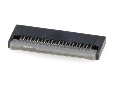 Easy-On Back Flip FPC Connector, 0.30mm Pitch, Right-Angle, Surface Mount, Dual Contact Style, 0.95mm Height, 25 Circuits