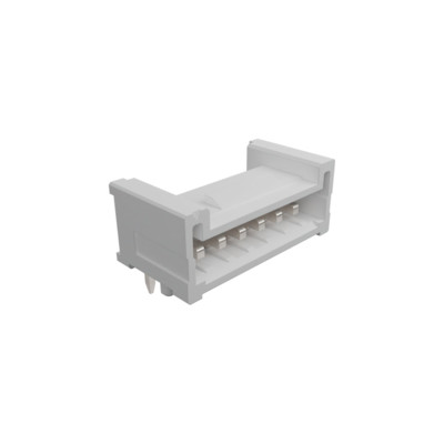 1.25mm Pitch, Micro-Lock Plus PCB Header, Single Row, Right-Angle, Through Hole, Tin-Bismuth Plating, Positive Lock, 6 Circuits, Natural (White) for sale