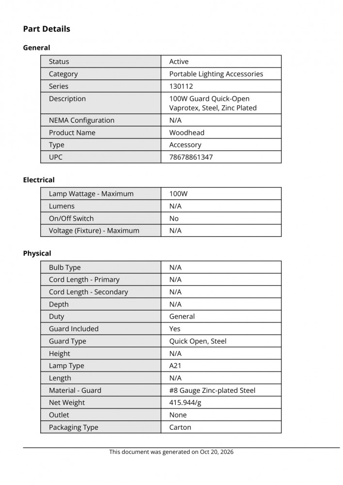 Product document image 2 for MOLEX 1301120119