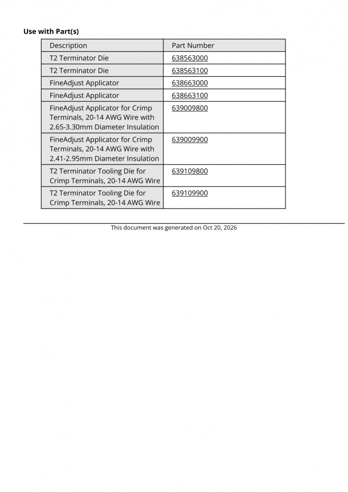 MOLEX tooling document preview, page 3