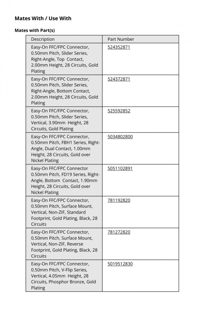 MOLEX 151200301 technical document page 3
