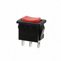 E-Switch RR3130BBLKBLKFS Rocker Switch