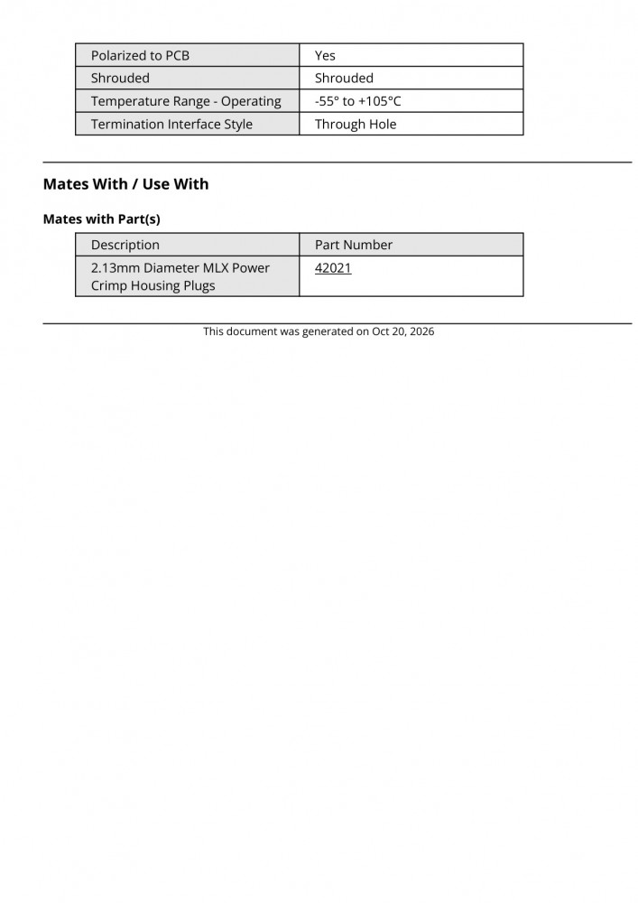 MOLEX 367570101 technical document page 4