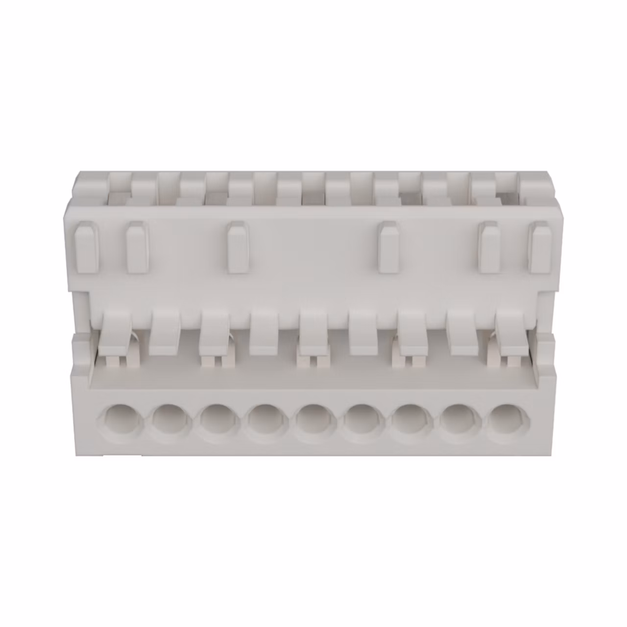 Appli-Mate RAST 2.5 Female Connector, 5.00mm Pitch, 5 Circuits, Position C, E, F and H Removed, Open Endwalls for sale