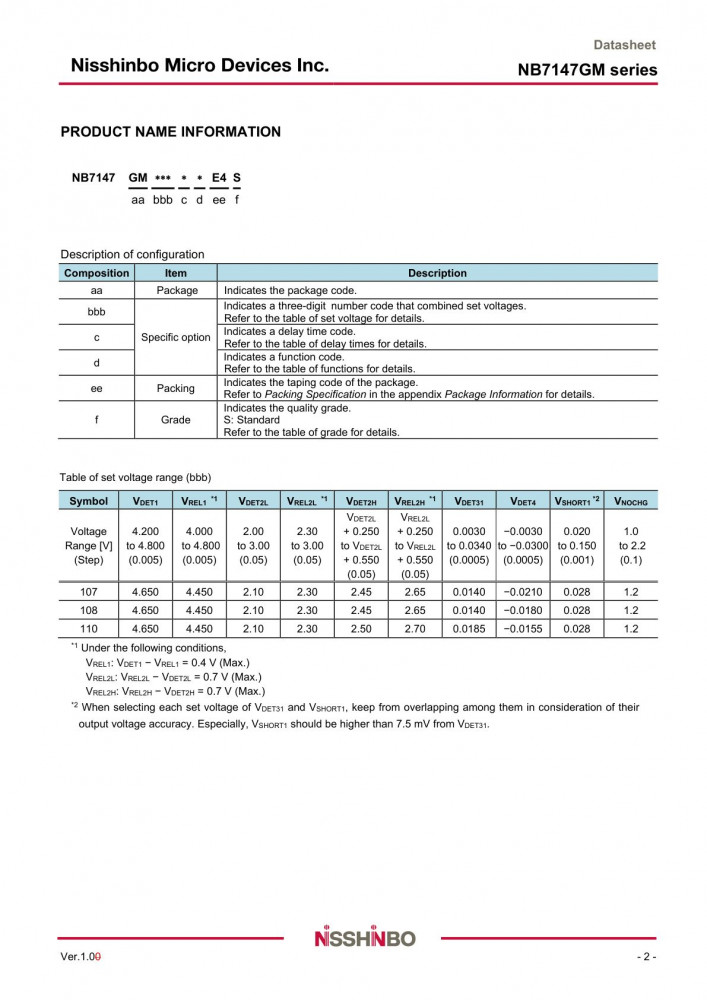 NB7147 datasheet page 2