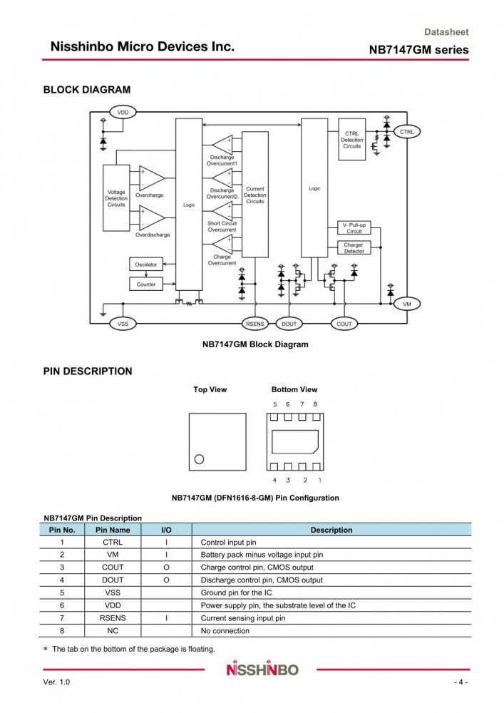NB7147 datasheet page 4