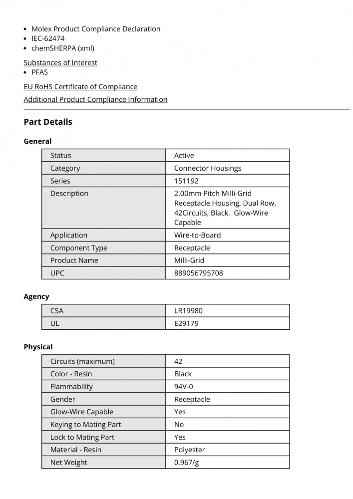 MOLEX 1511920042 product document image 2