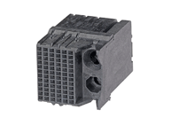 Impact 100 Ohm 4 Pair Right-Angle Daughtercard Receptacle, Left Guided,10 Columns, 120 Circuits, Plated Through Hole Dimension 0.39mm, Polarizing Key Position A, Lead-Free