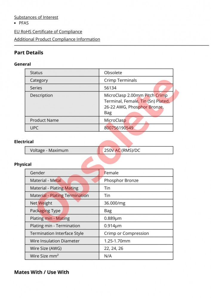 MOLEX technical document preview, page 2
