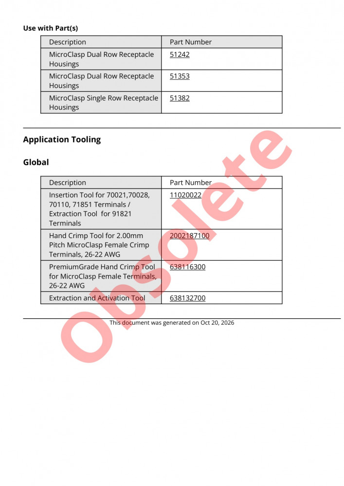 MOLEX technical document preview, page 3