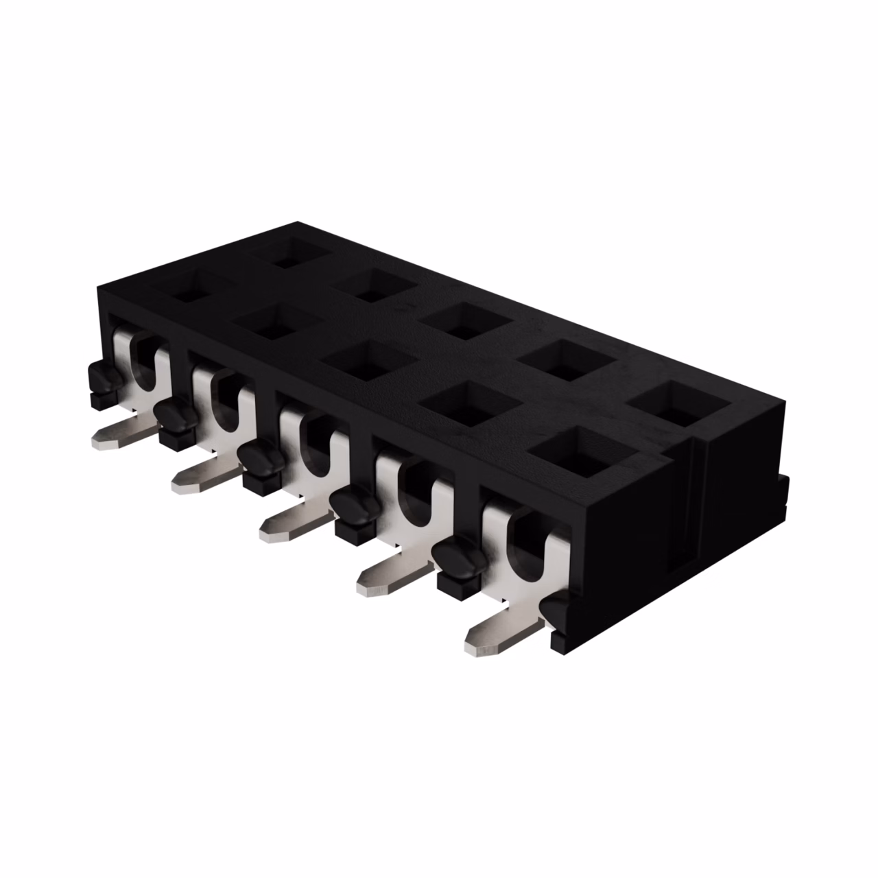 2.00mm Pitch Milli-Grid Very Low-Profile Receptacle, Surface Mount, Top Entry, 0.38µm Gold (Au) Plating, 10 Circuits, Lead-Free, Tape and Reel, Black for sale