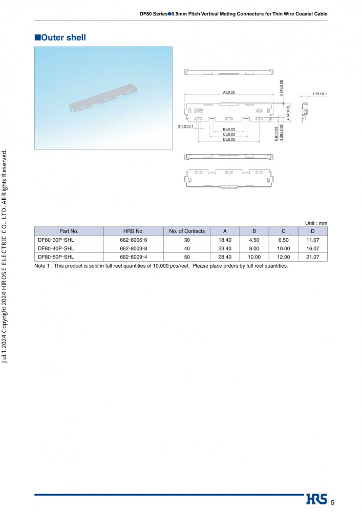 HRS DF80 series datasheet page 5