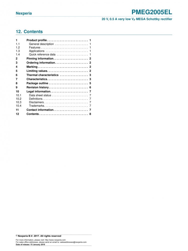 PMEG2005EL datasheet page 8