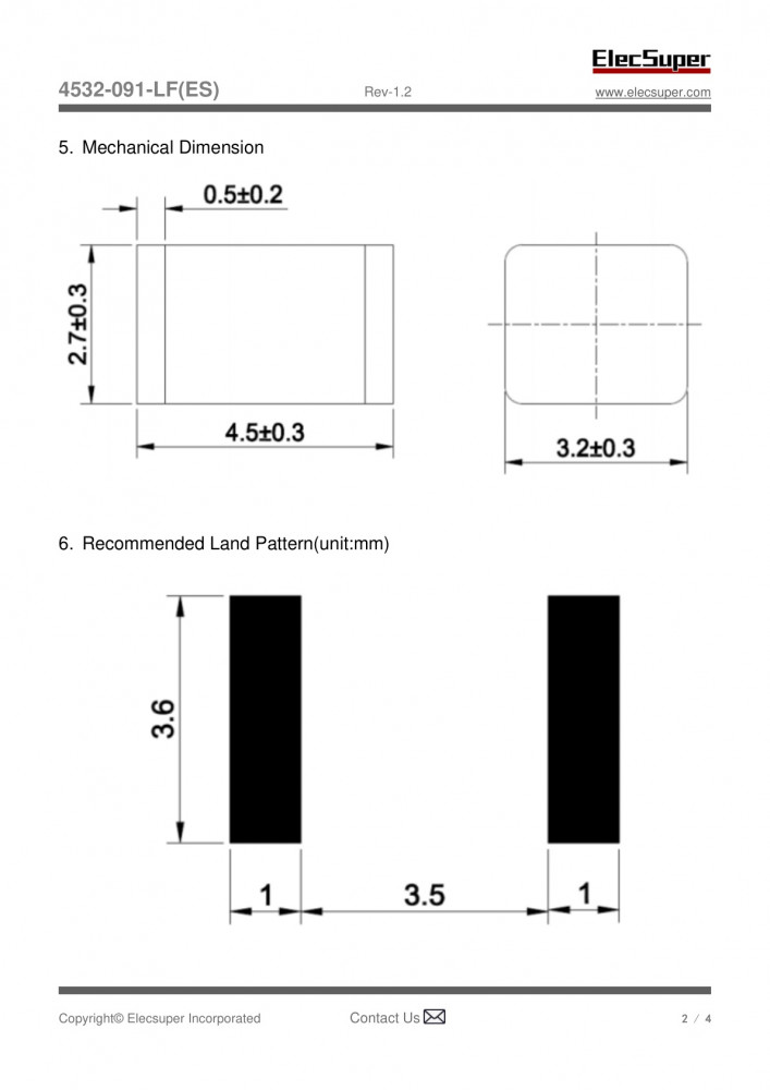 4532-091-LF(ES) datasheet page 2