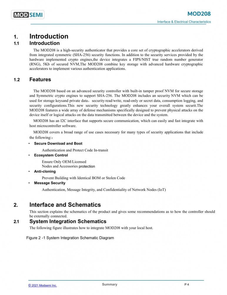 MOD208 datasheet page 5