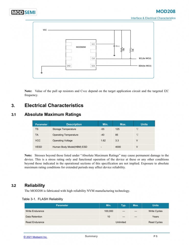 MOD208 datasheet page 6