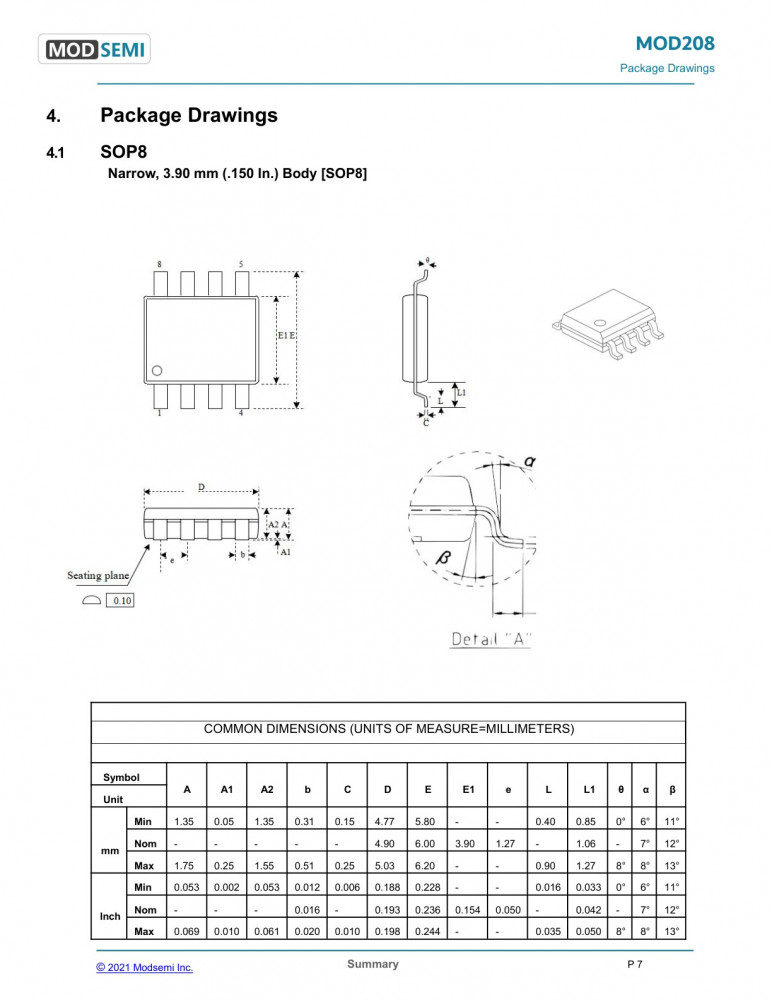 MOD208 datasheet page 8