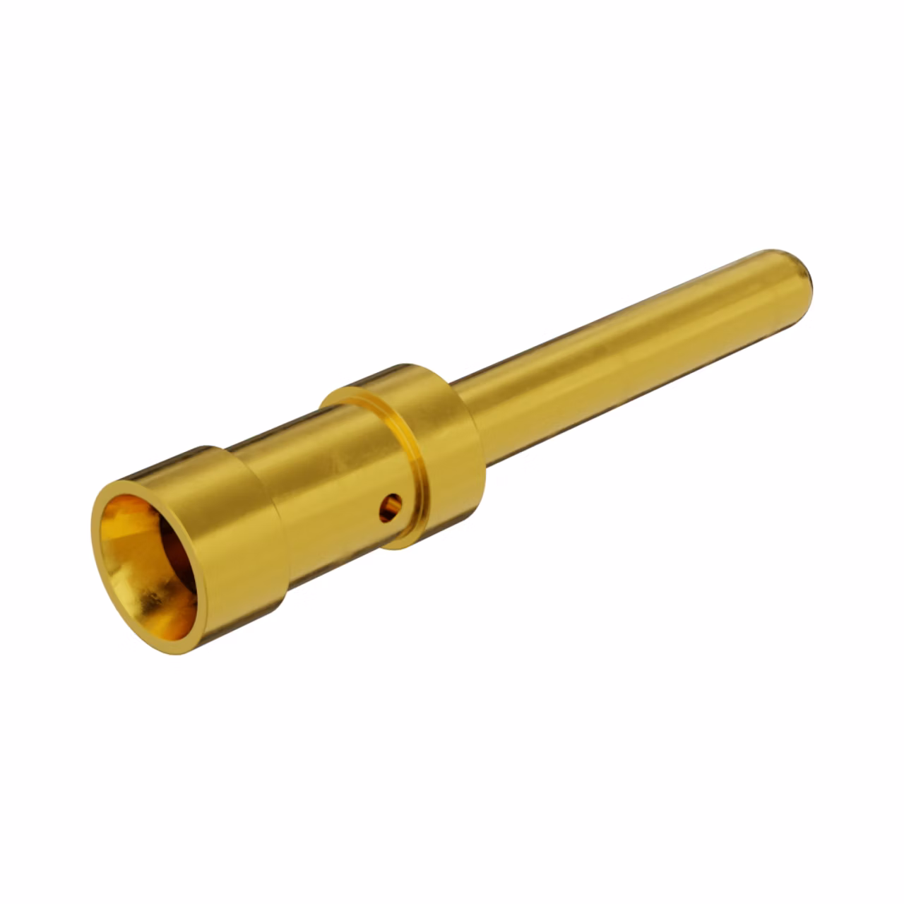 Heavy-Duty Turned Crimp Contact for 16A Inserts and Modules, Male, Gold (Au) Plated Copper Alloy, 4.00mm² (12 AWG), 100 per Bag for sale