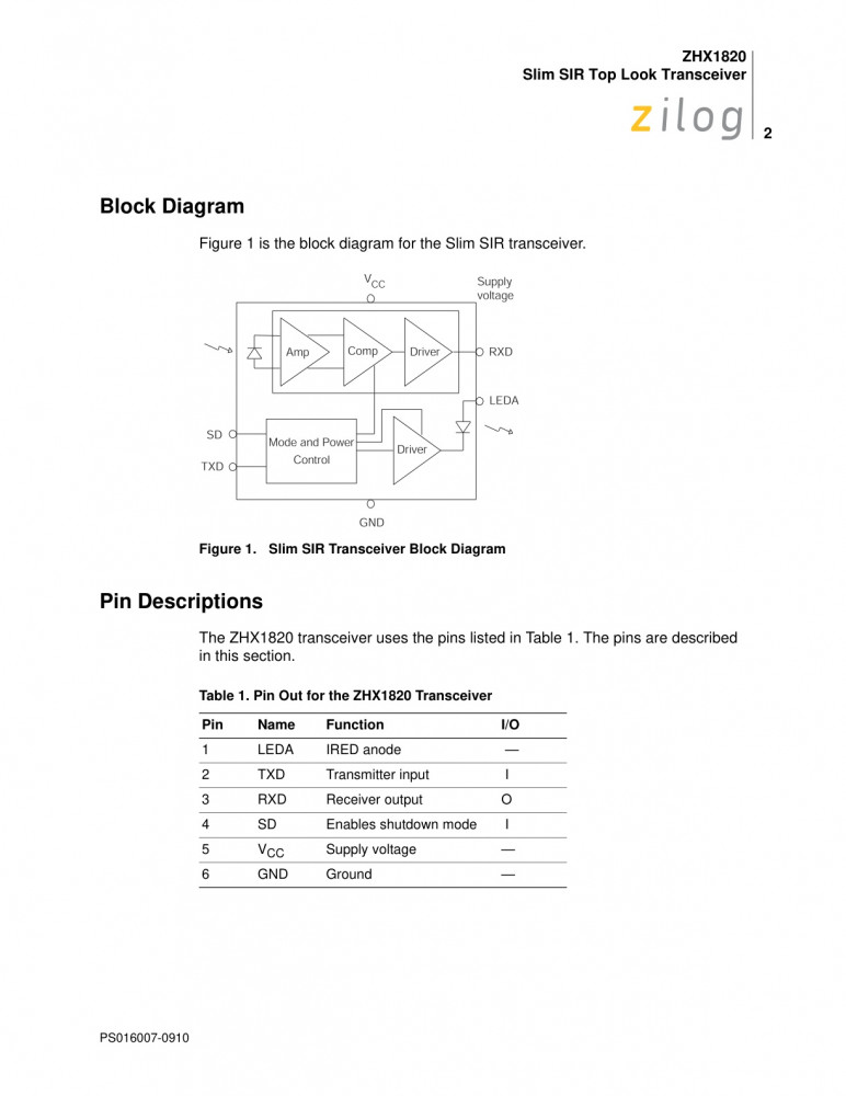 ZHX1820 datasheet page 5