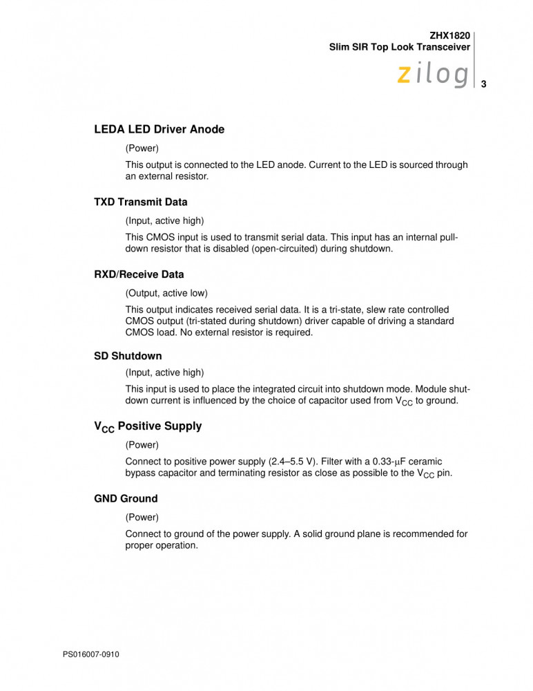 ZHX1820 datasheet page 6