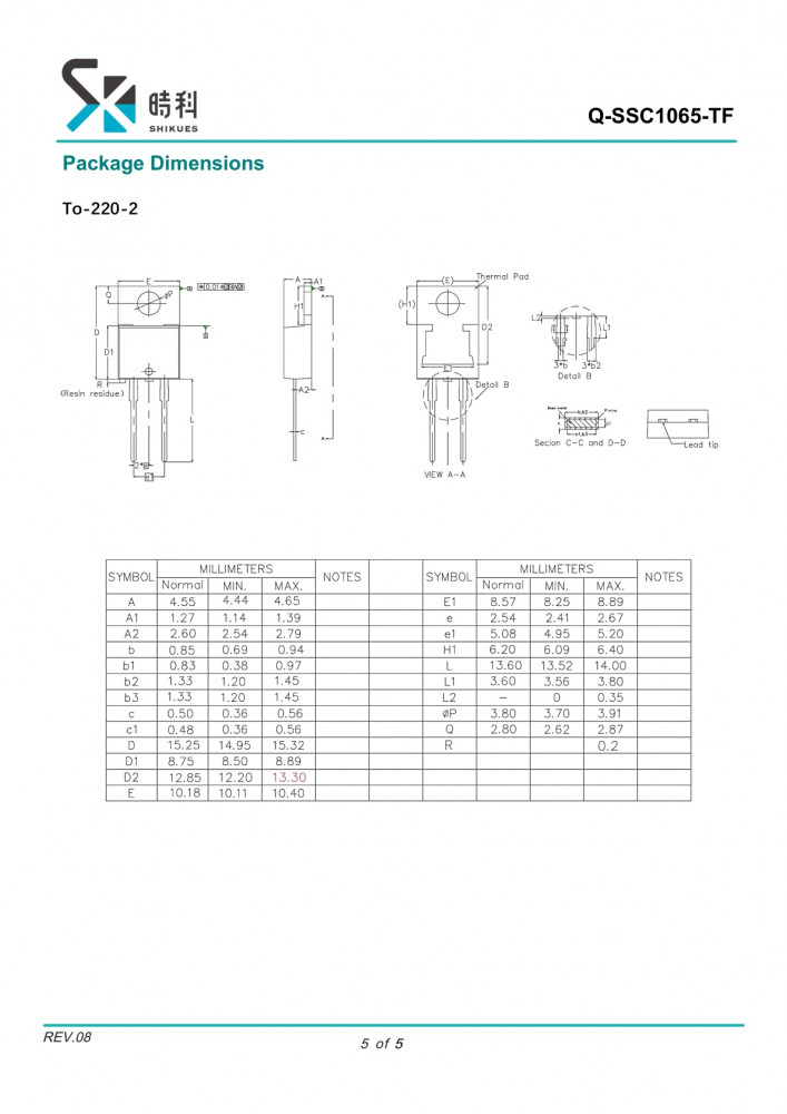 Q-SSC1065-TF datasheet page 5