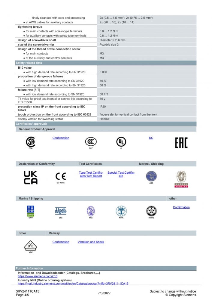 3RV24111CA15 datasheet page 4